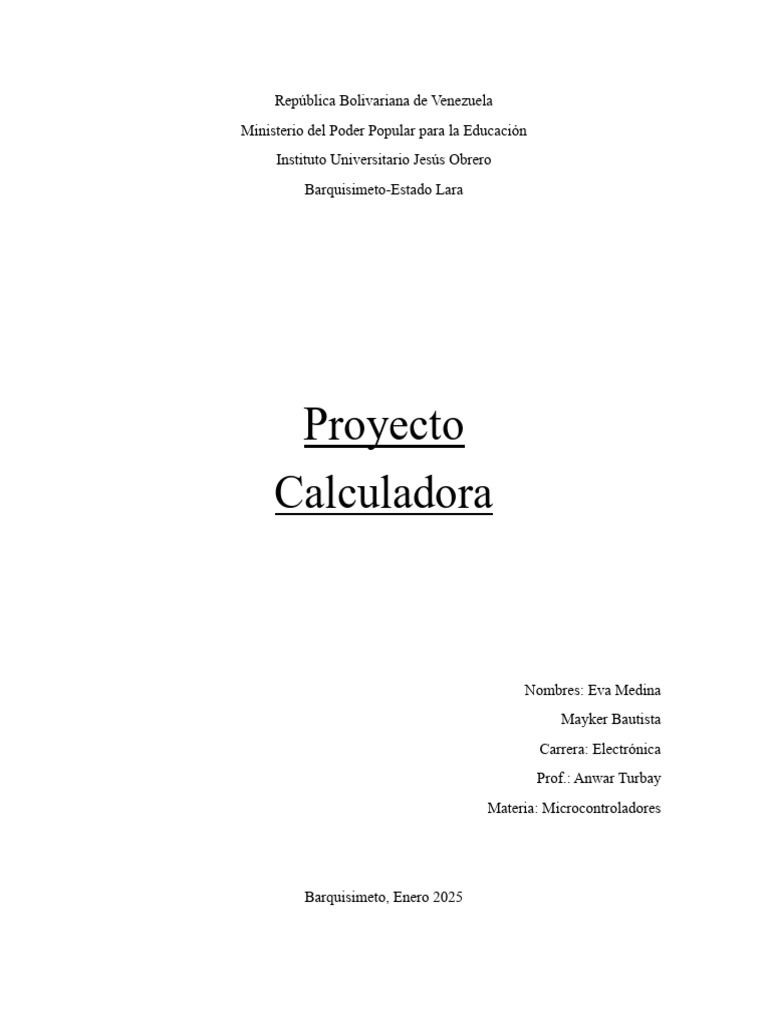 Calculadora | PDF | Calculadora | Teclado