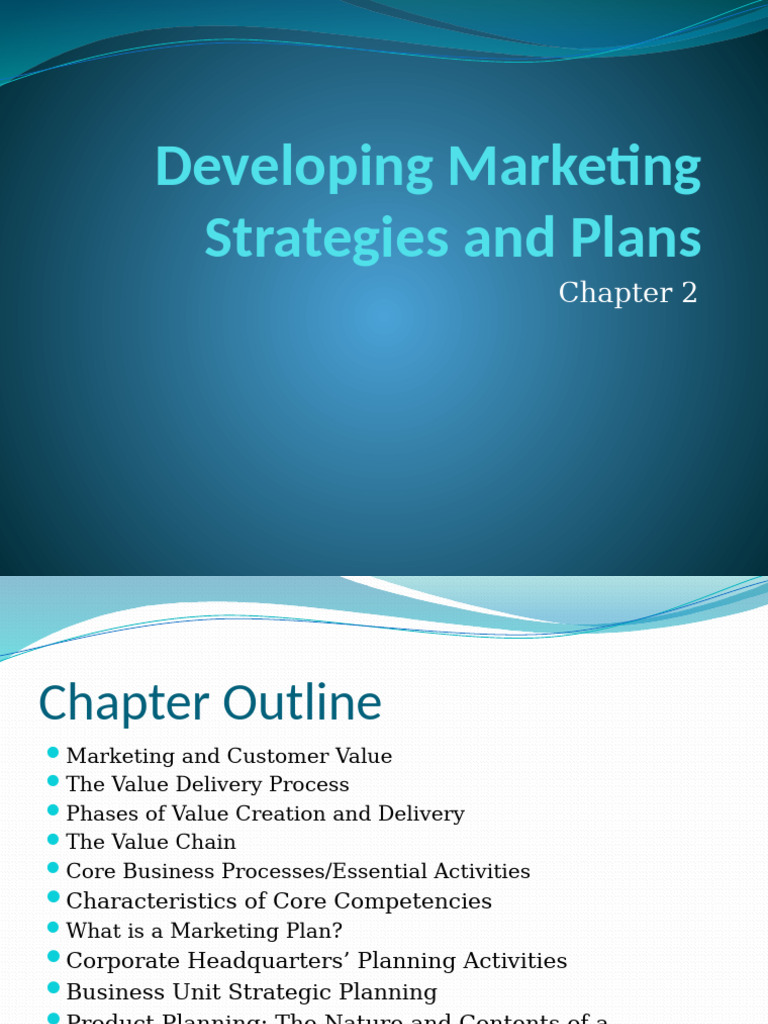 Marketing Strategies and Planning Guide | PDF | Marketing | Strategic ...
