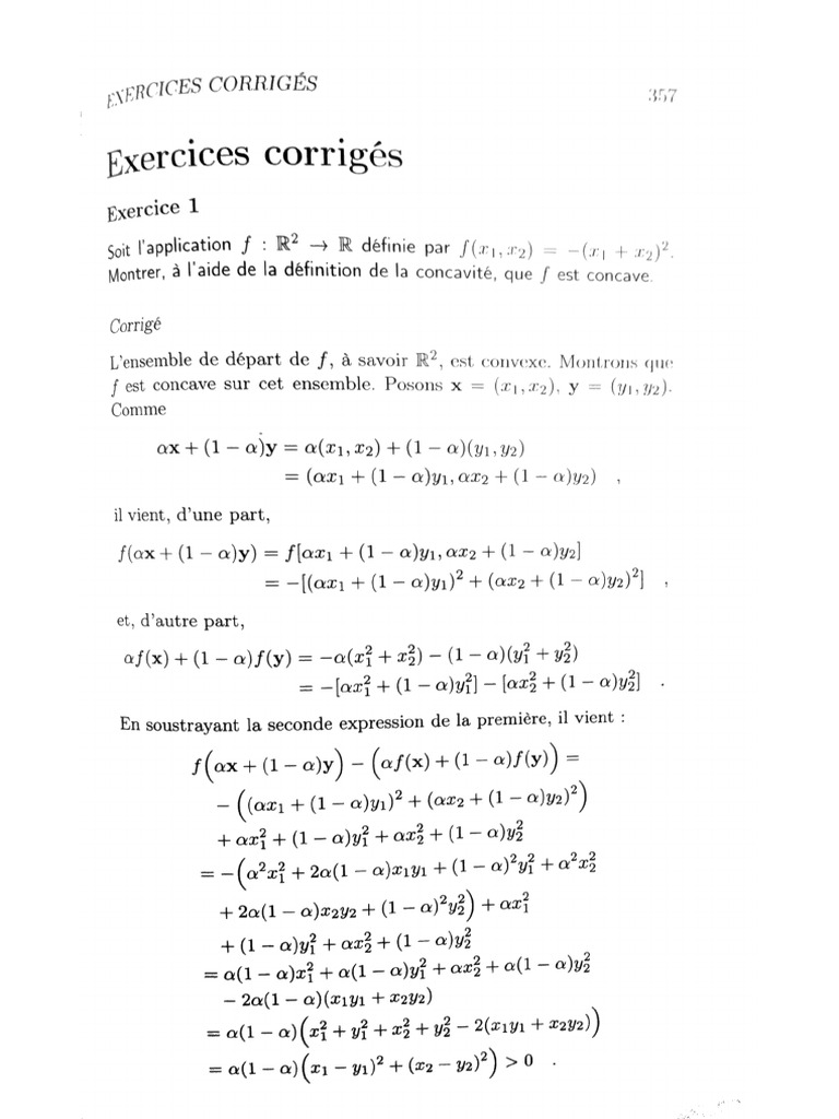 Exercices Corrigés Optimisation | PDF