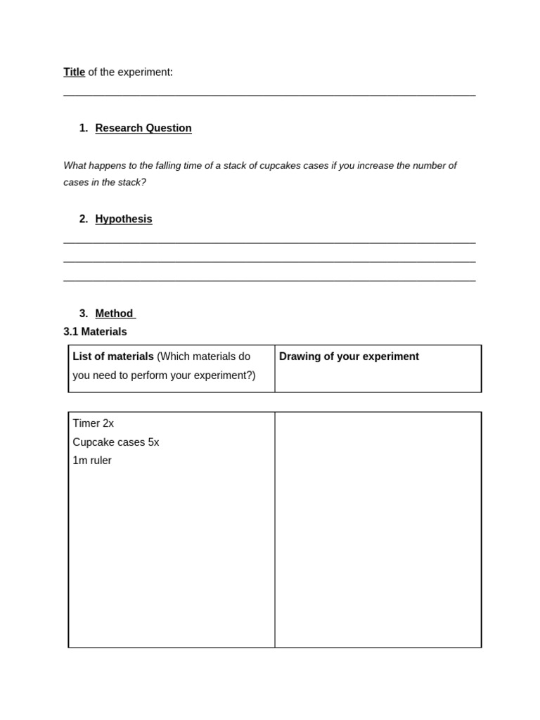 2ivb - DaniqueandMerel - Cupcake Cases - Bas - Res - Rep | PDF | Experiment