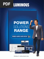 Luminous INBT Brochure 2025 Q2 | PDF | Power Inverter | Battery Charger