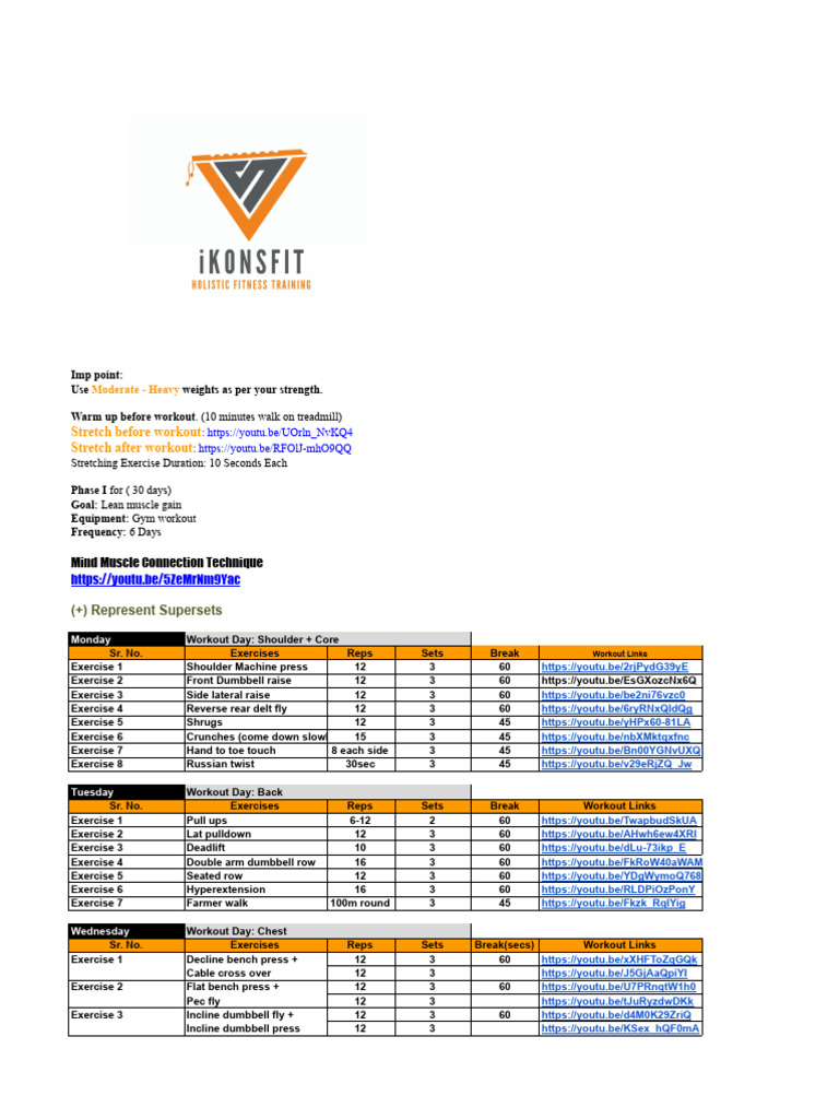 Phase 1 Lean Bulking Series | PDF | Strength Training | Physical Exercise