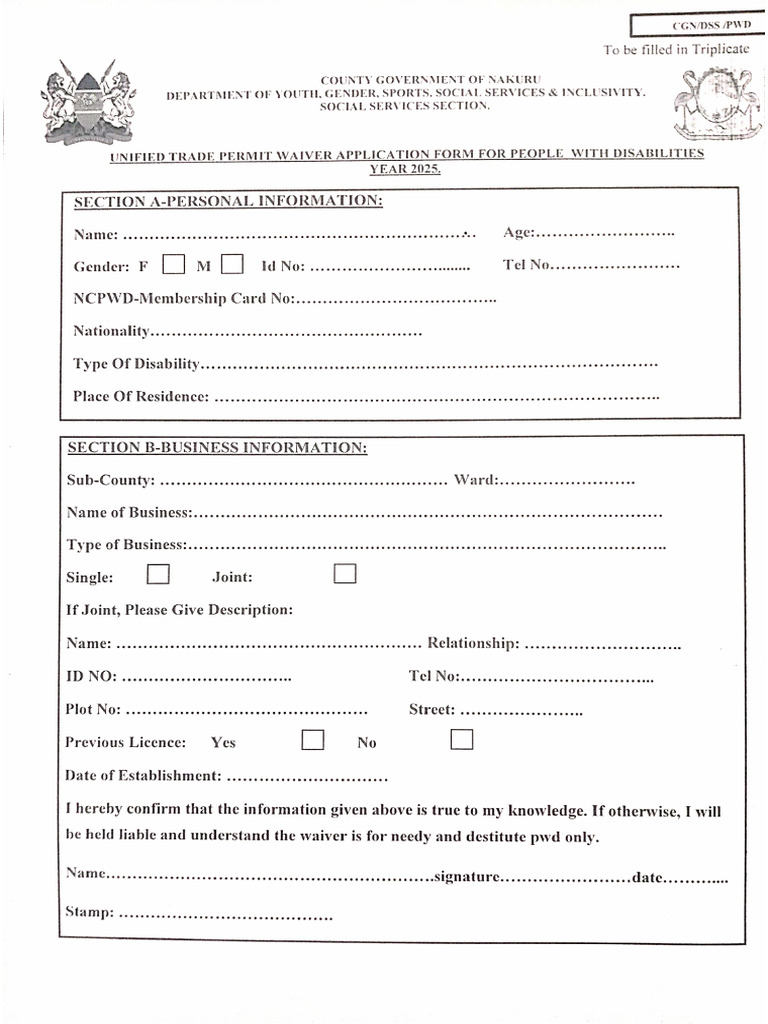 Waiver Form 2025-1 | PDF