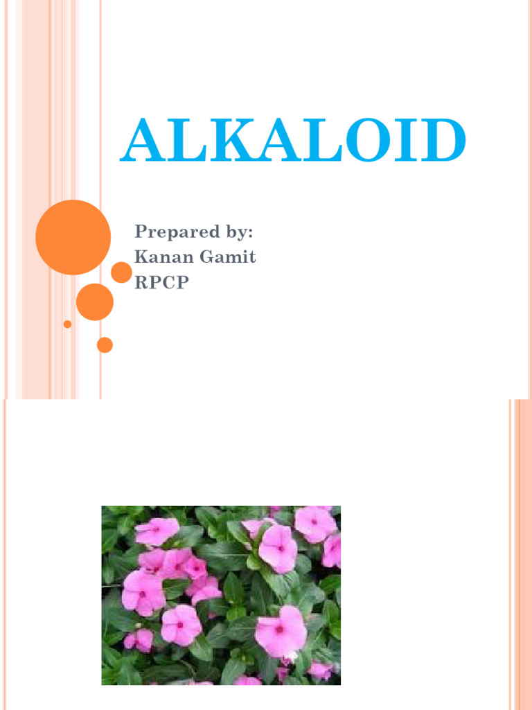 Alkaloid | PDF | Alkaloid | Opium