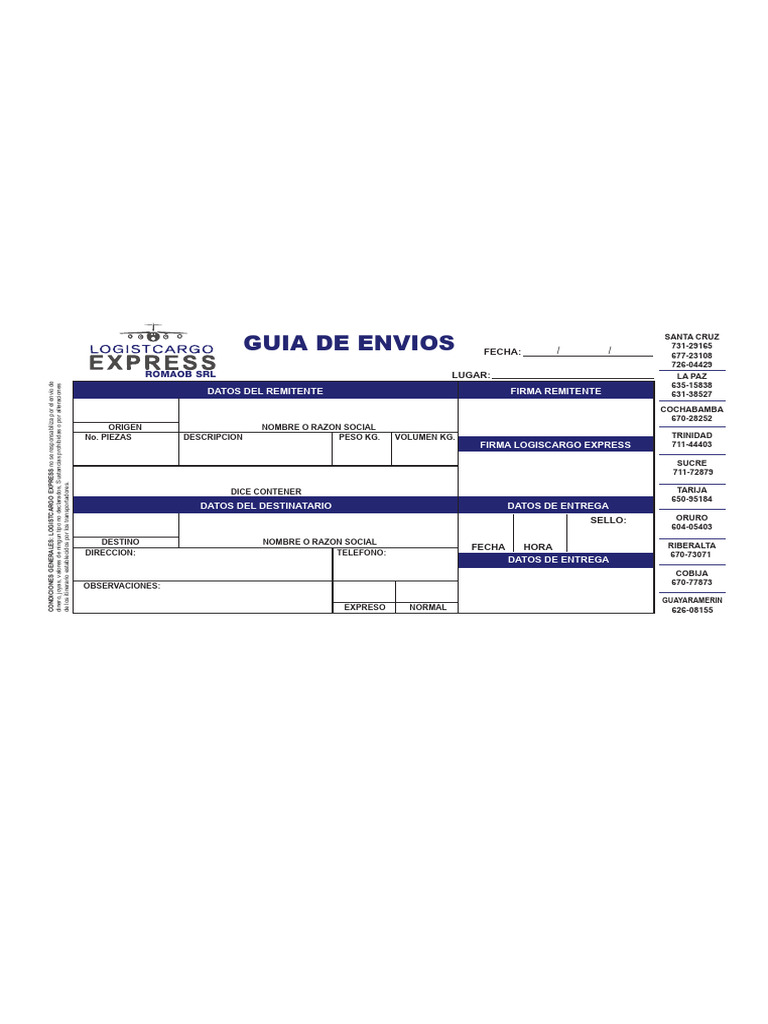 Logist Avion Guia Envio | PDF