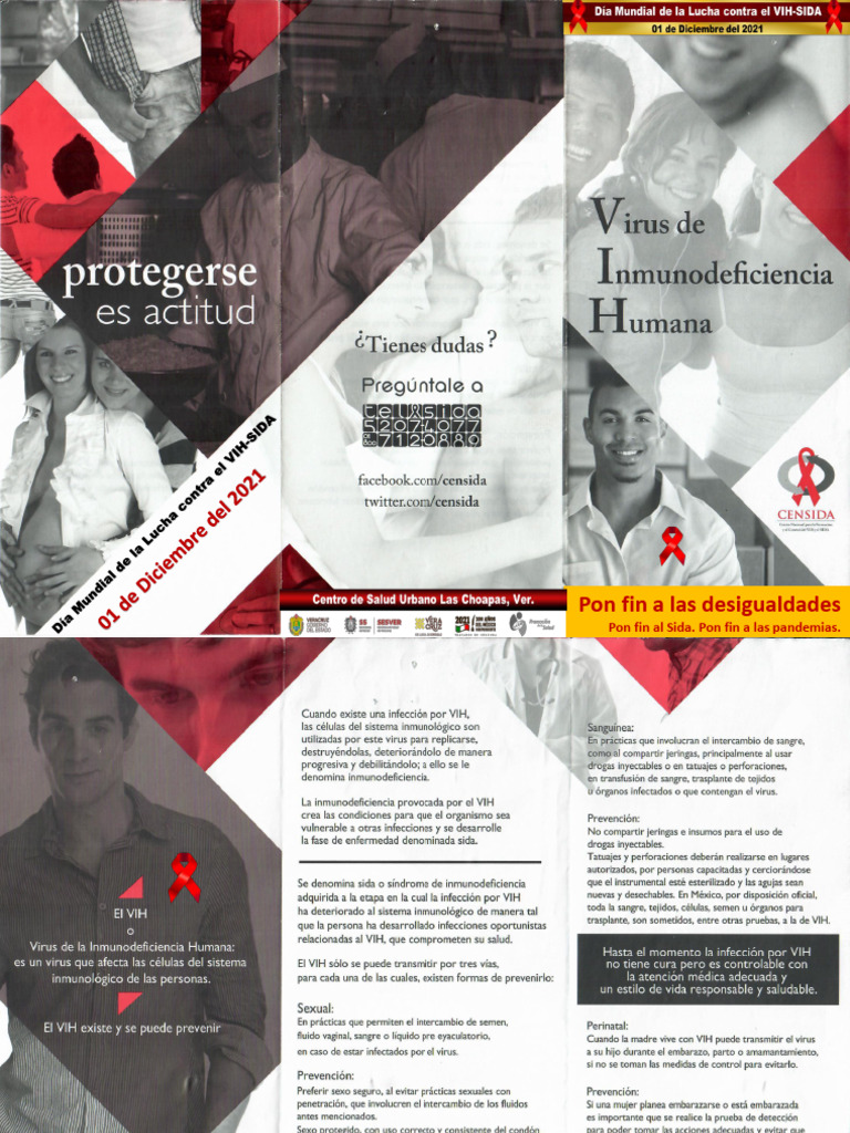 TRIPTICO VIH-SIDA-Día Mundial de la Lucha contra el SIDA 01-12-2021 | PDF