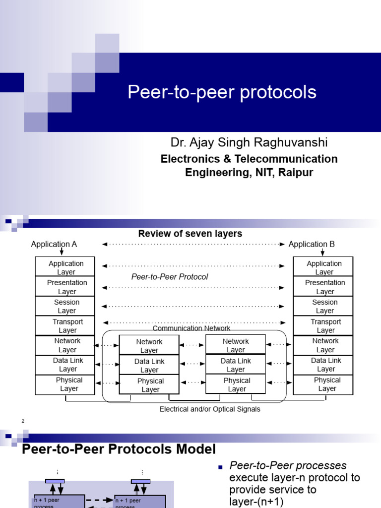 Understanding Peer-to-Peer Protocols | PDF | Transmission Control ...