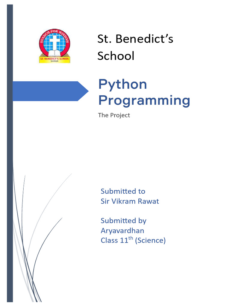 Python Projects for Students | PDF | Integer (Computer Science ...