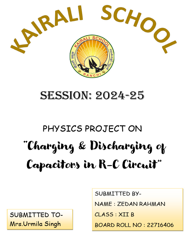 Physics Project Cover page(2) | PDF