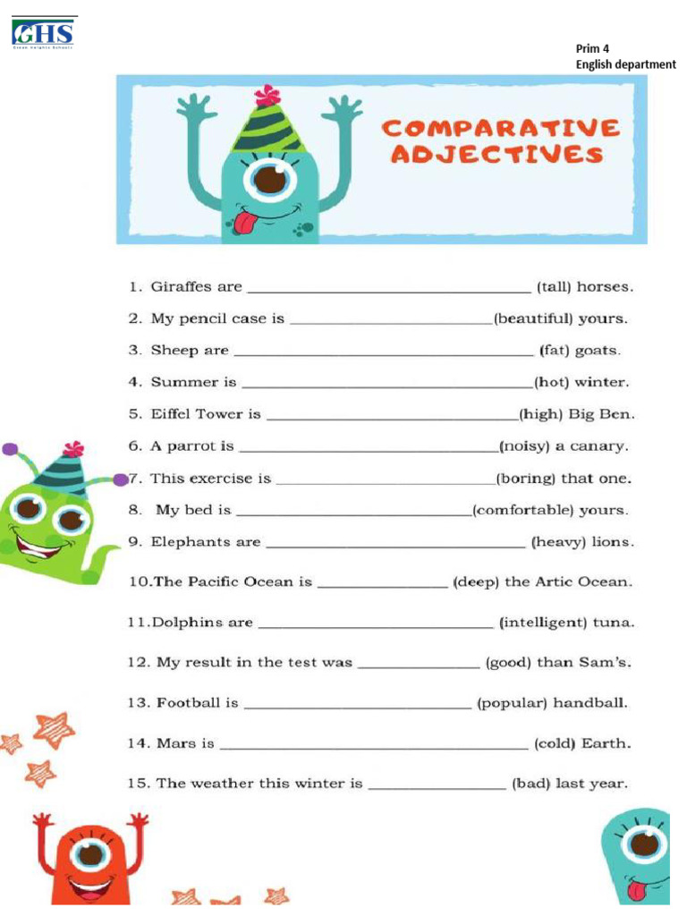 Comparative Extra Sheet 2 | PDF