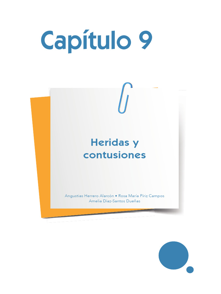 Cap 9 - Heridas y Contusiones | PDF | Herida | Especialidades Medicas