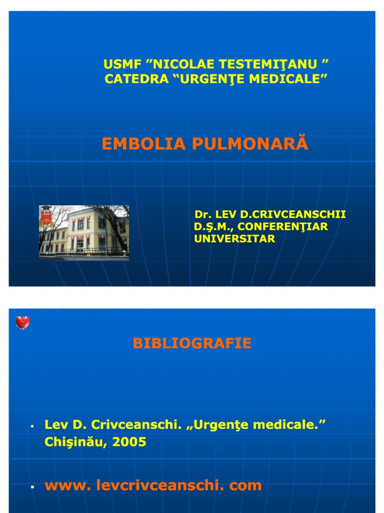 Embolia Pulmonara | PDF