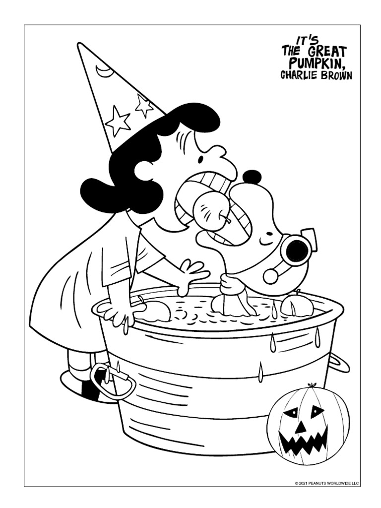 Its The Great Pumpkin Charlie Brown Coloring Sheet 3 | PDF