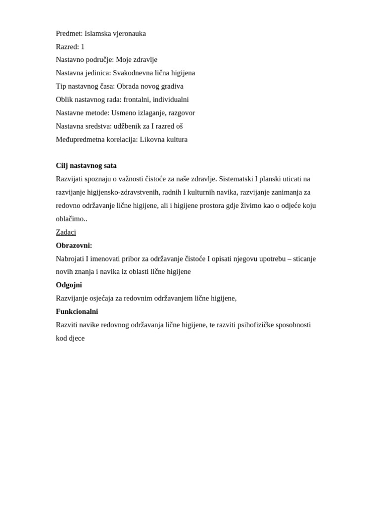 I - 11 - A - Svakodnevna Licna Higijena, 30 | PDF