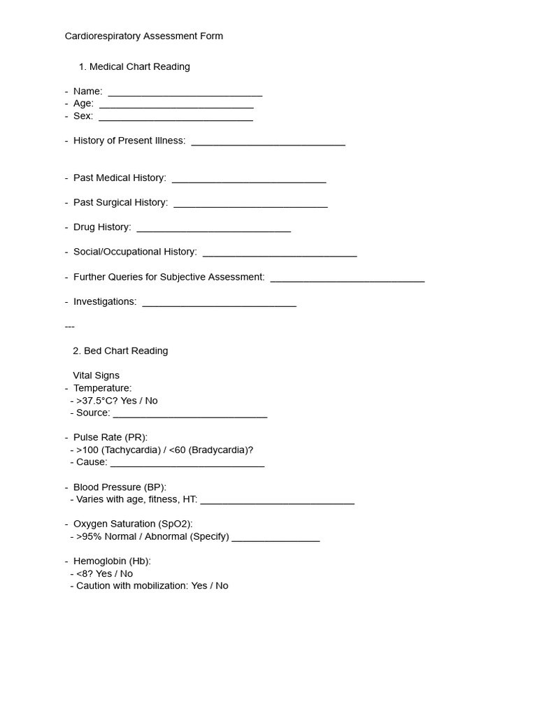Cardio Assessment 2.0 Vps | PDF | Medical Specialties | Clinical Medicine