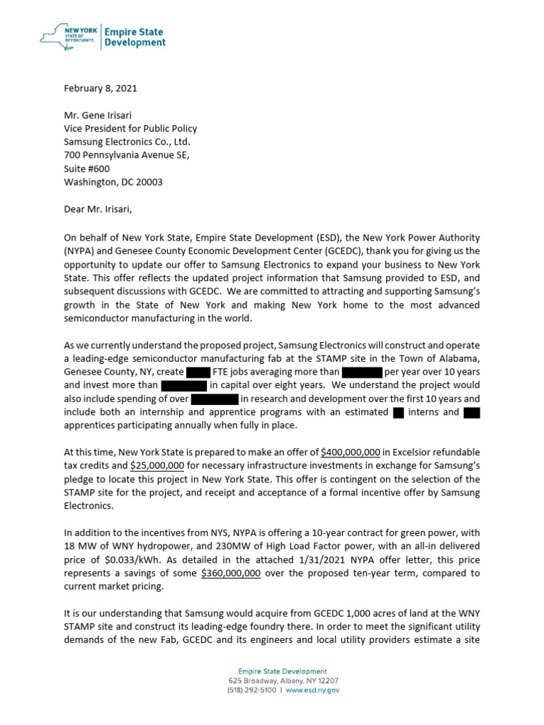 ESD Samsung Offer Letter | PDF | Taxes | Samsung