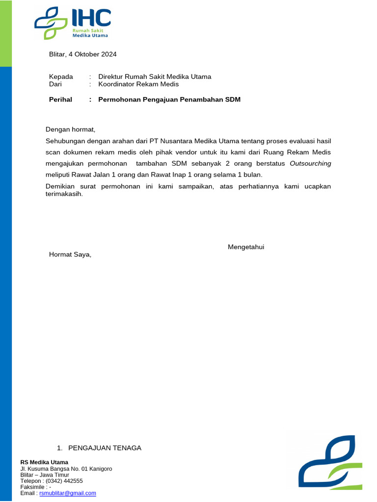 Permohonan SDM Cek Berkas | PDF