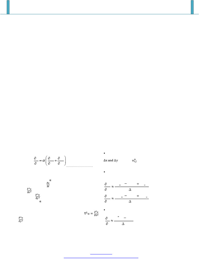 Python Solution for 2D Heat Equation | PDF | Numerical Analysis | Equations
