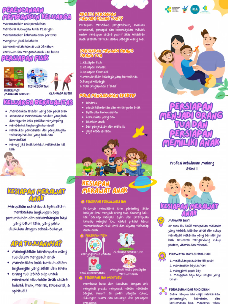 Leaflet Kesiapan Menjadi Orangtua Dan Merawat Anak | PDF