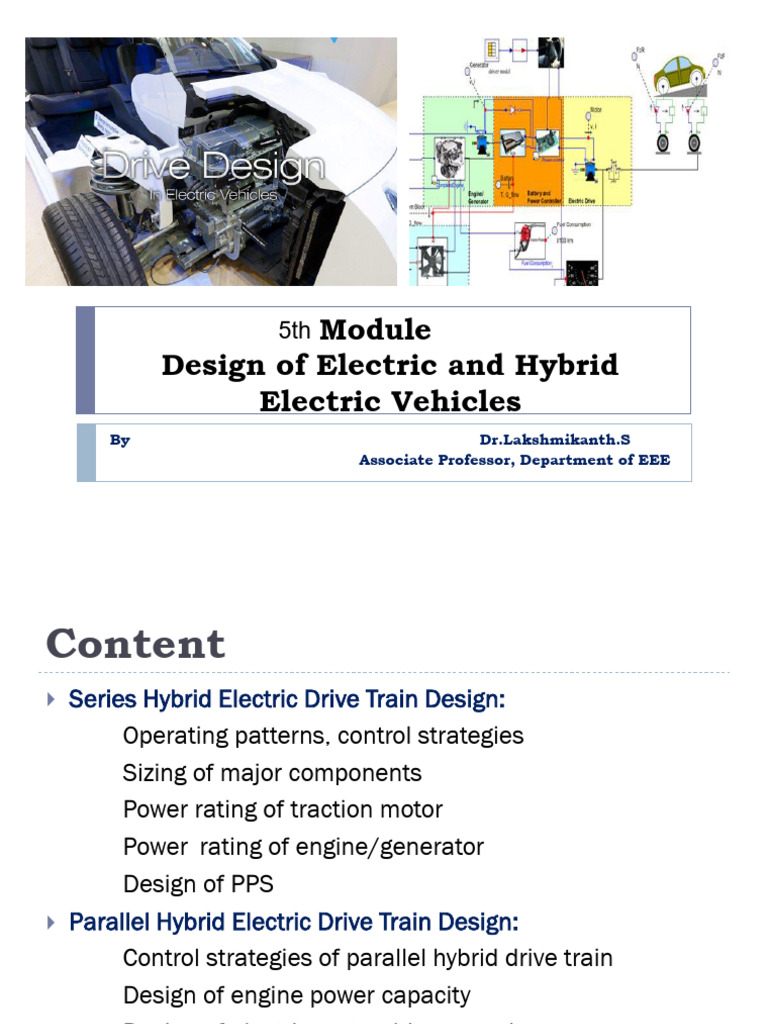 Electric & Hybrid Vehicle Design Guide | PDF | Hybrid Vehicle | Engines