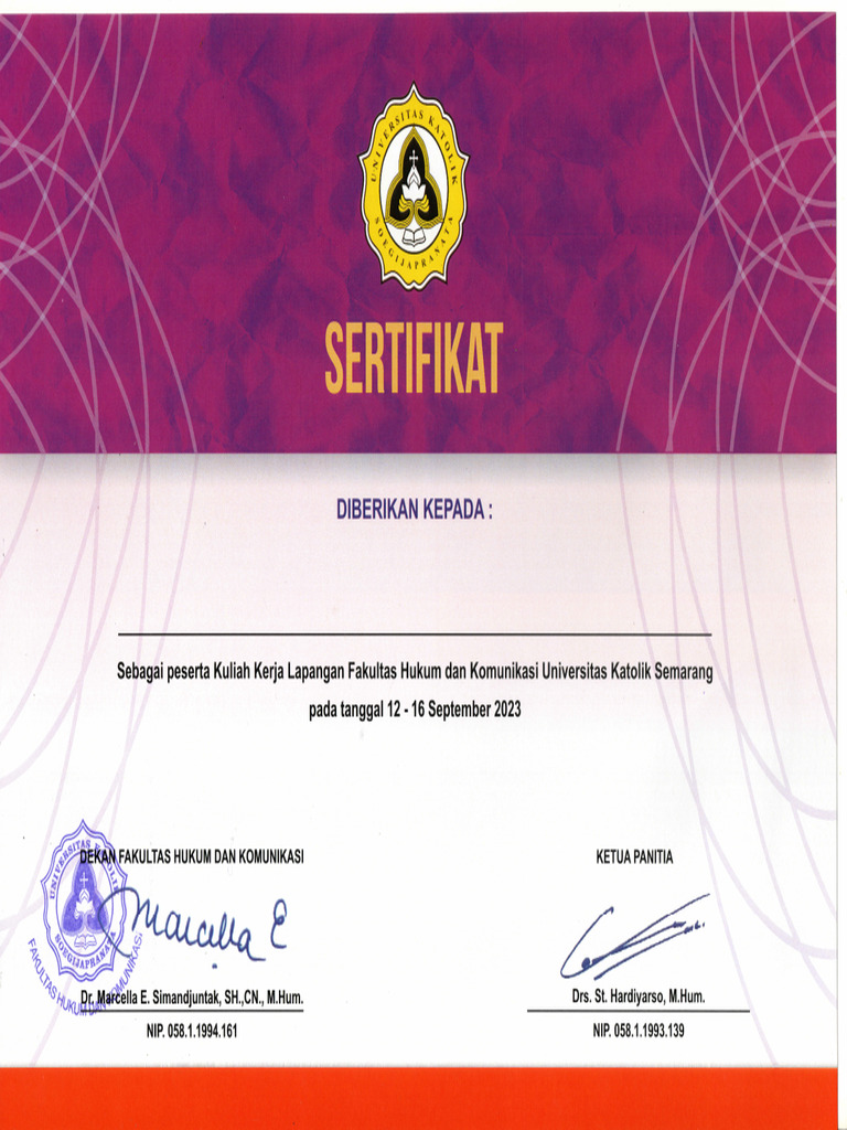 Sertifikat KKL Adella Dhea P | PDF