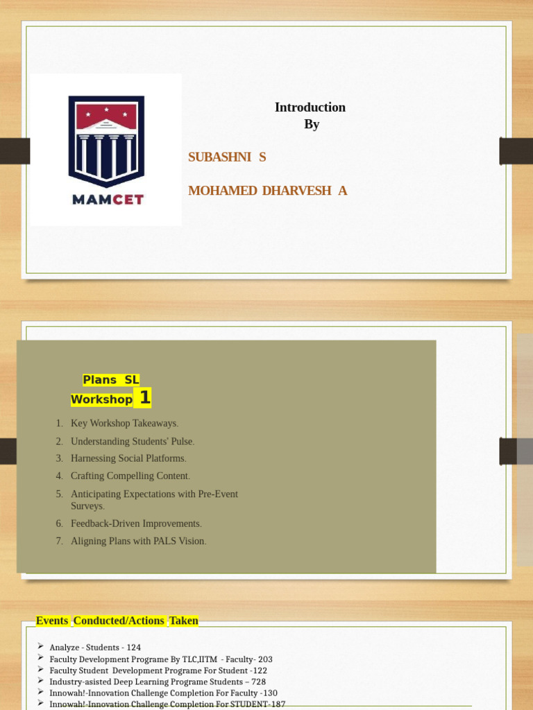 PALS Workshop Insights and Next Steps | PDF | Communication