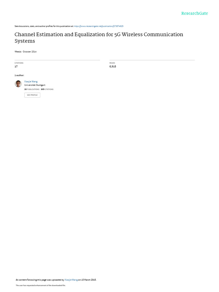 TDL Model | PDF | Orthogonal Frequency Division Multiplexing | Modulation