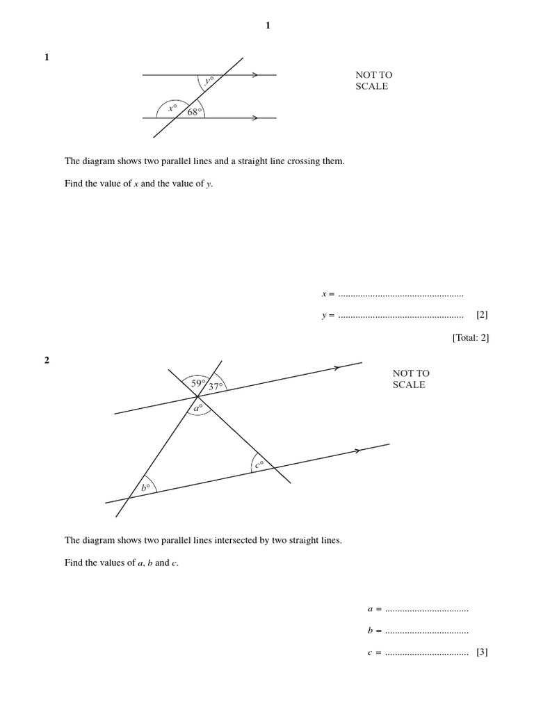 Geometry Problem Solving with Parallel Lines | PDF | Line (Geometry) | Triangle