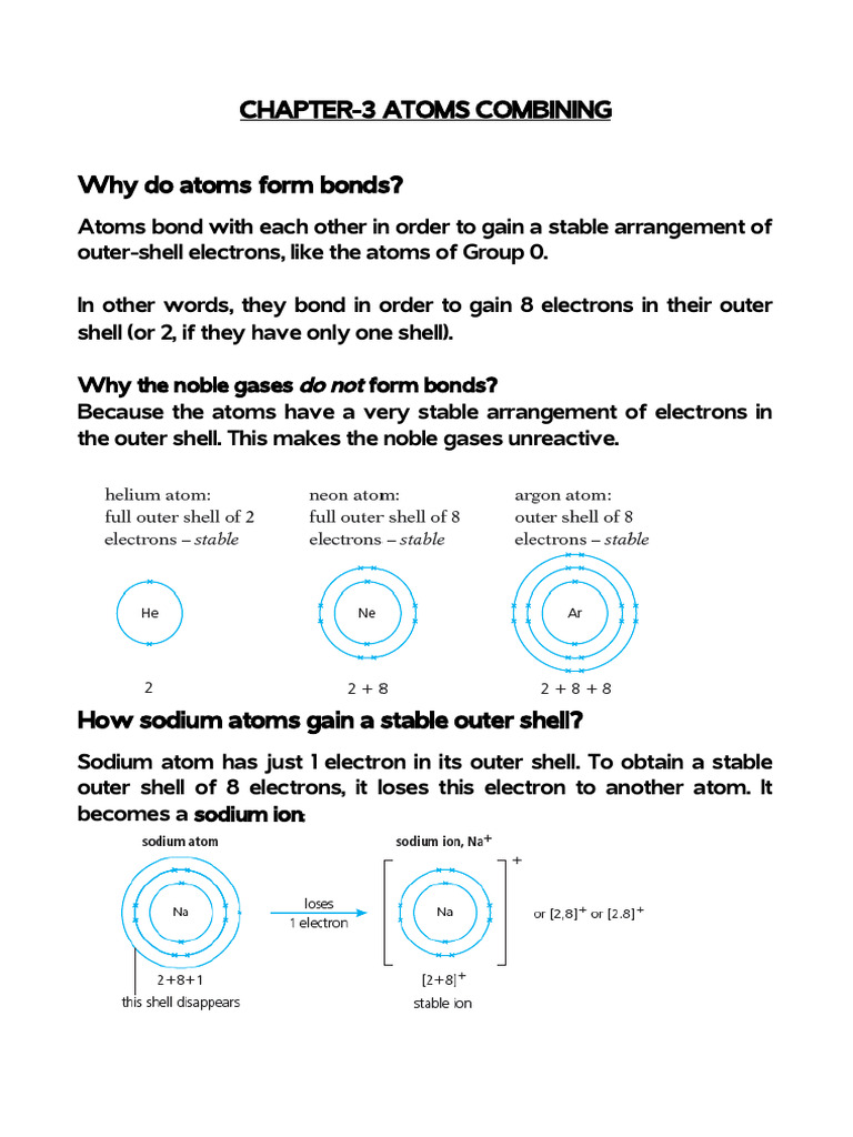 Understanding Atomic Bonds and Ions | PDF | Ion | Chemical Compounds