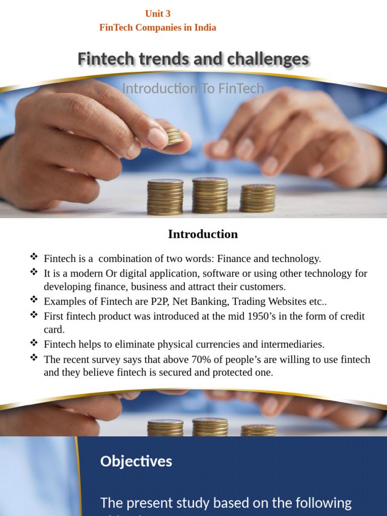 Introduction To FinTech | PDF | Banks | Money