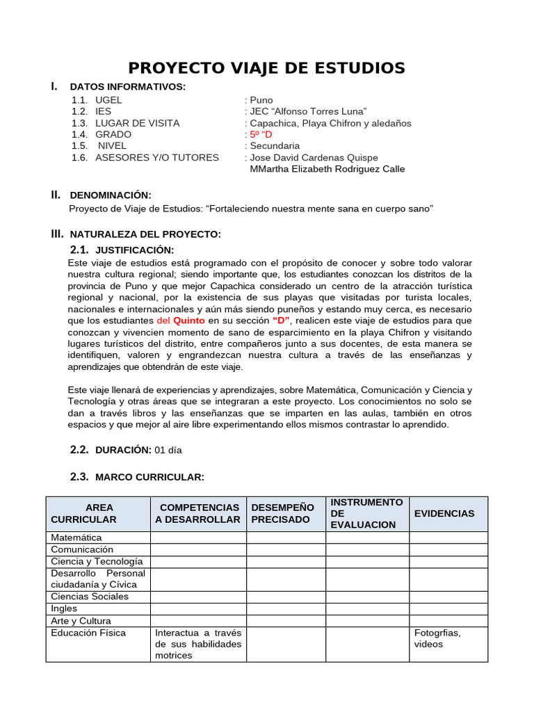 Viaje Educativo a Capachica | PDF | Science