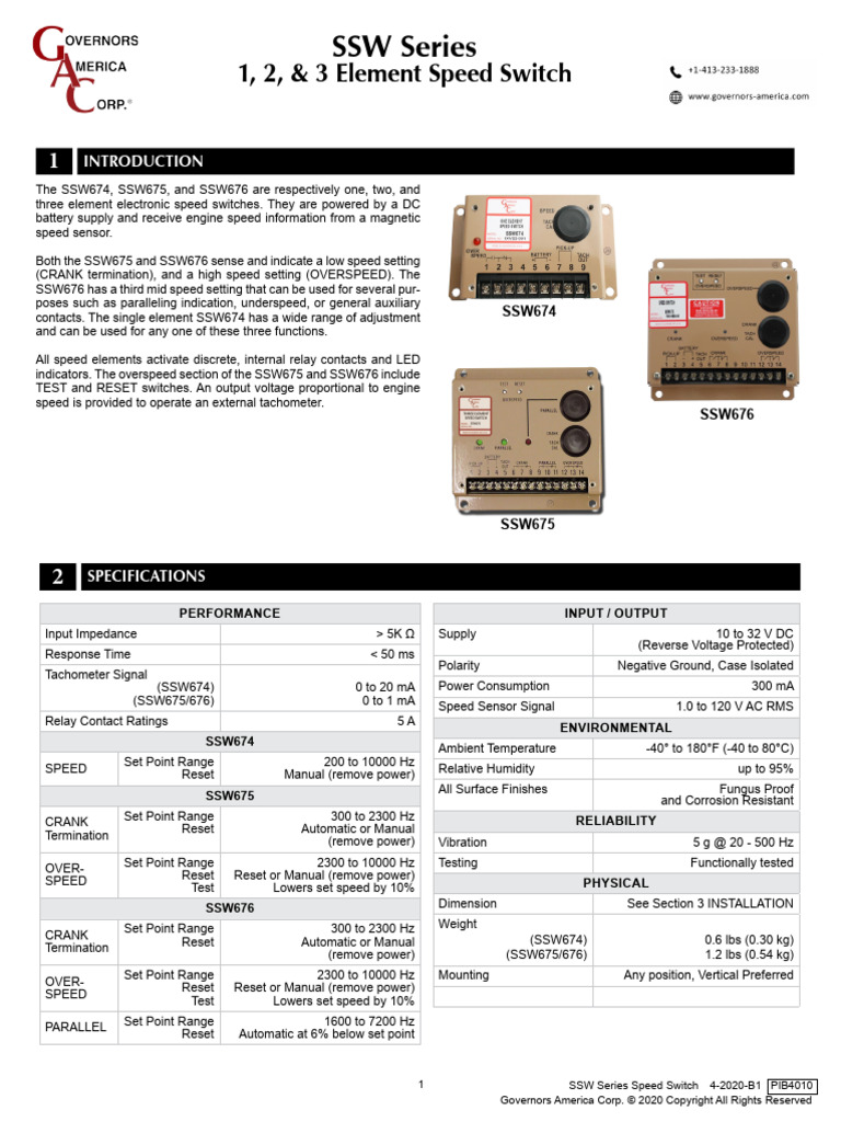 Pib4010 Ssw Series 1 | PDF | Switch | Relay