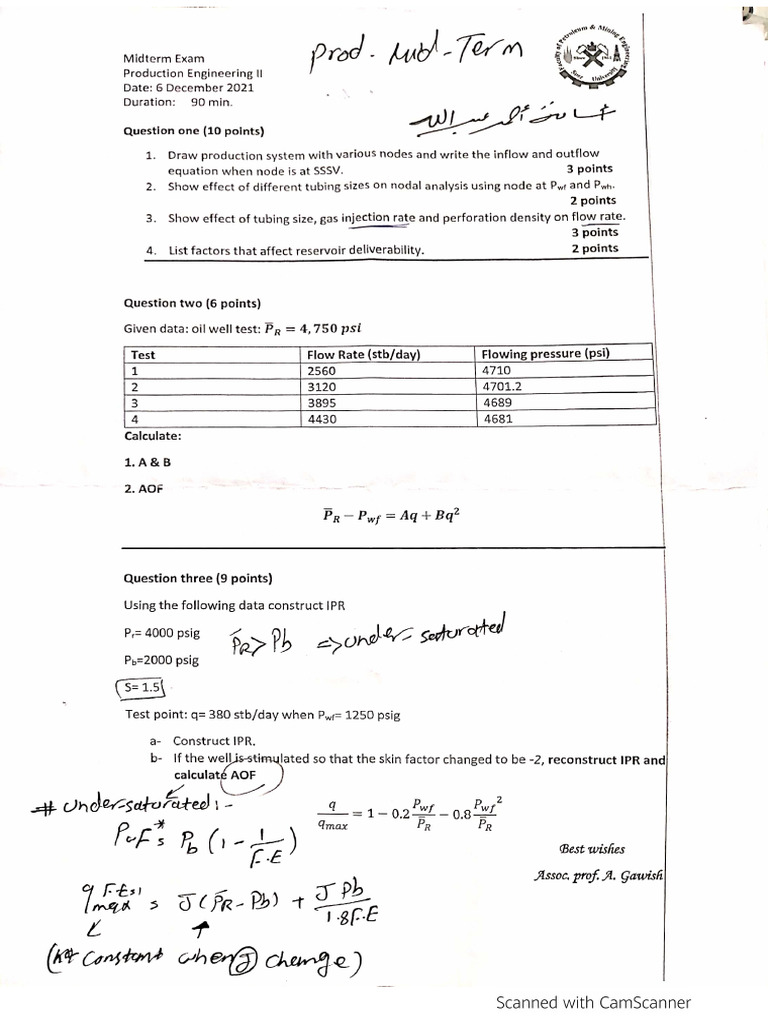 Production Mid-Term 2020 | PDF