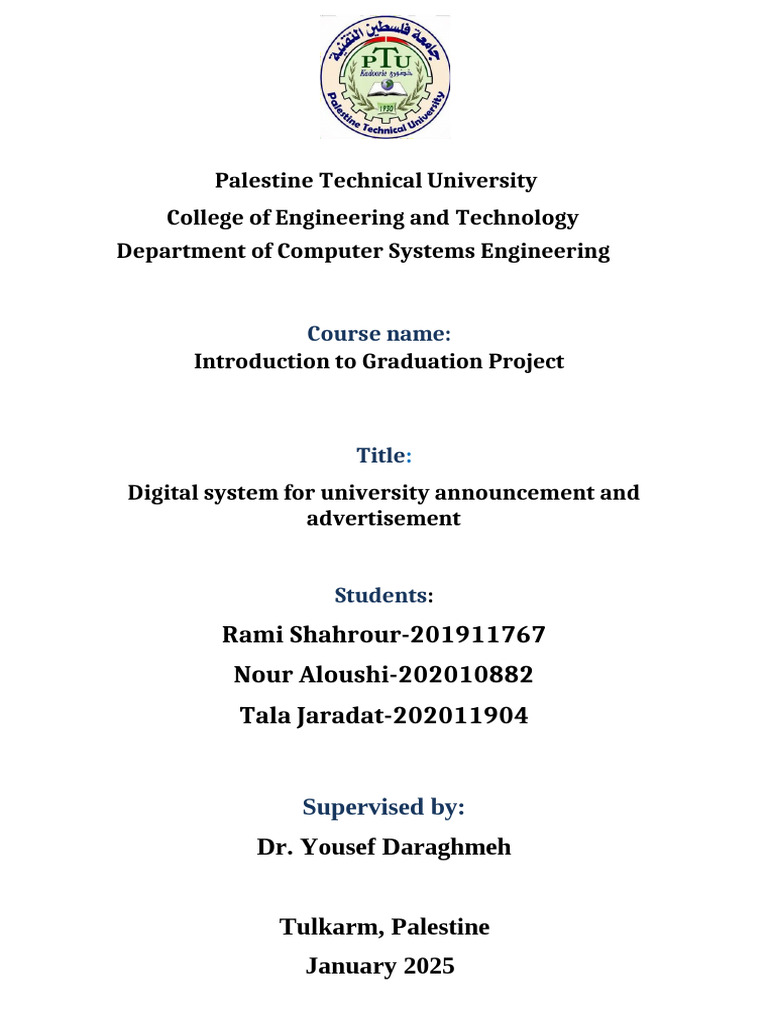 Introduction_to_the_graduation_project | PDF | User (Computing) | Use Case