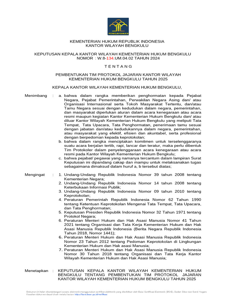 SK Tim Protokoler 2025 | PDF