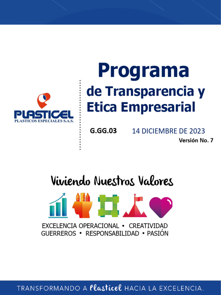 Programa de Ética y Transparencia Empresarial | PDF | Derecho laboral ...