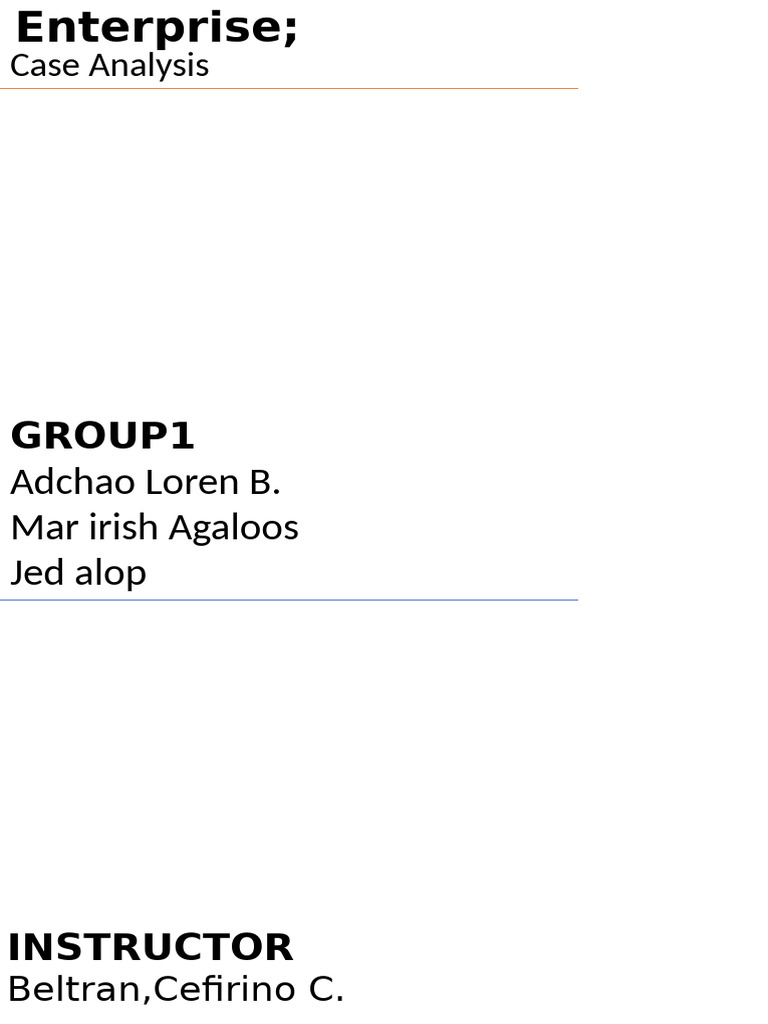 Case Analysis Seam 2 Group1 | PDF | Ships | Watercraft