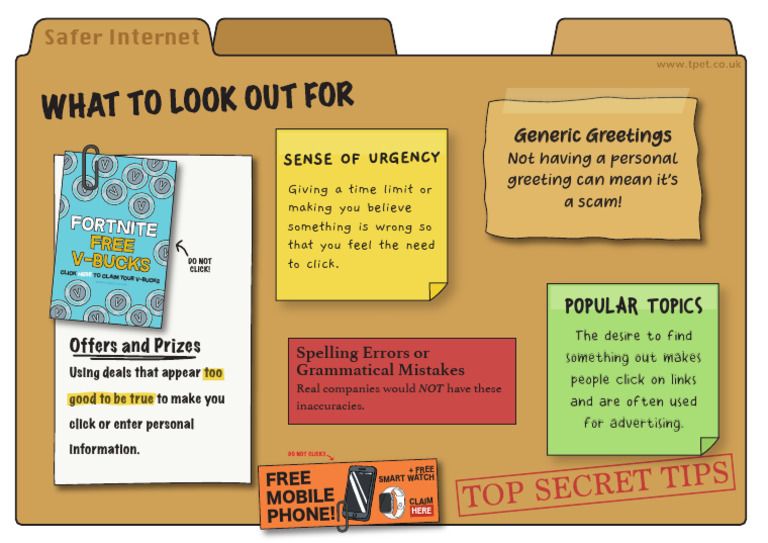 TP F 4547 Safer Internet Detective Folder What To Look Out For Poster | PDF