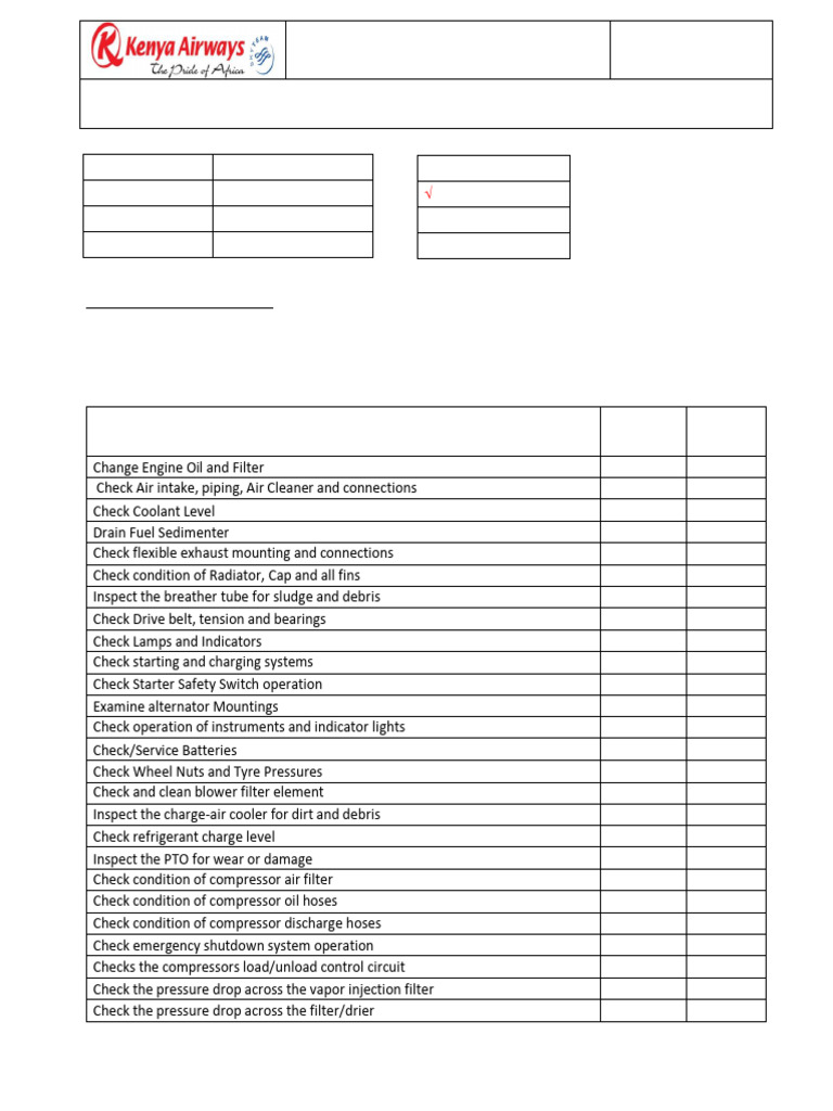 Appendix I- Air Conditioning Unit Maintenance Checklist_updated | PDF ...