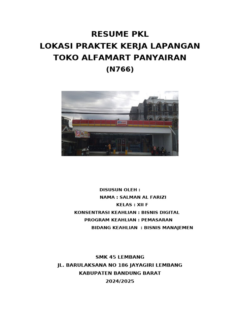 Resume Pkl Siswa.docx Wan.docx 20250113 095710 0000 | PDF
