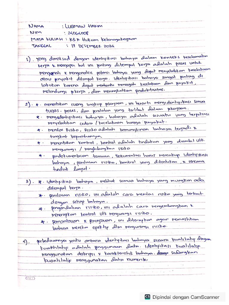 Quiz K3 Luqman Hakim - 24064008 | PDF