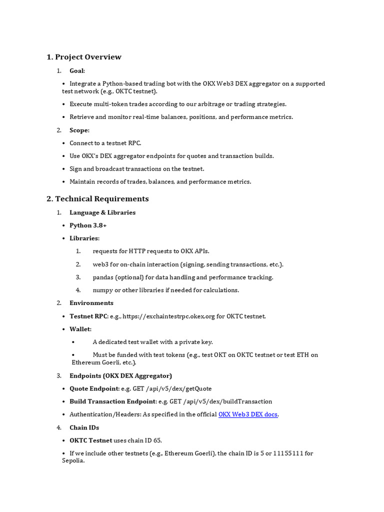Python Trading Bot for OKX DEX | PDF | Cryptocurrency | Computer Science