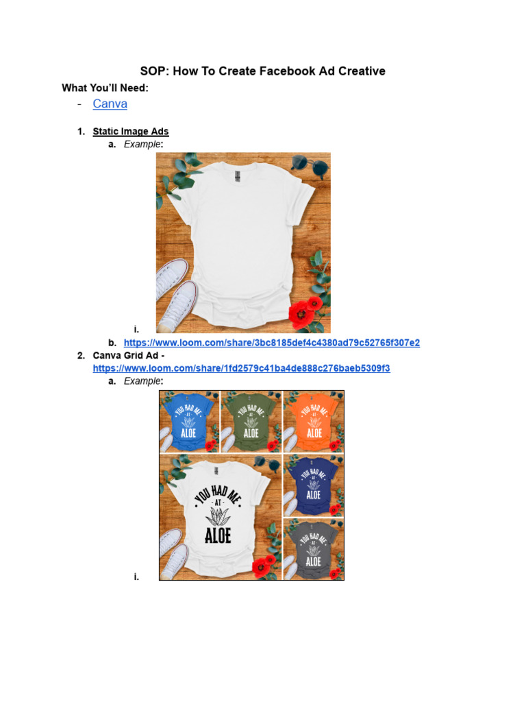 (TEMPLATE) Facebook Ad Creatives | PDF