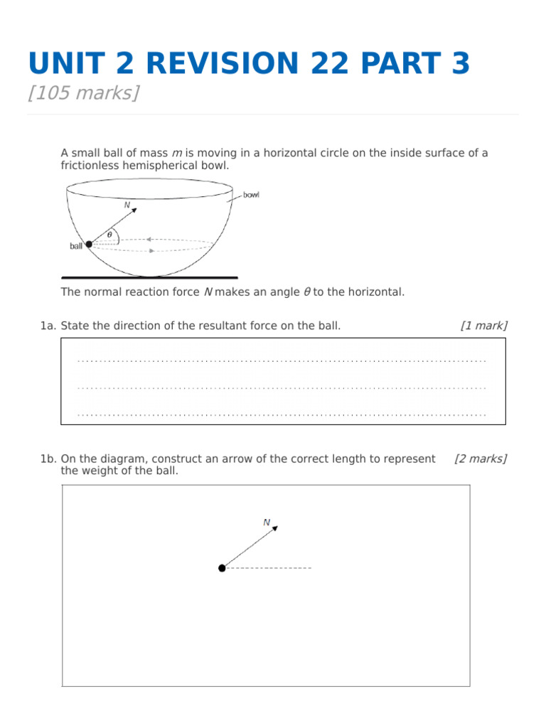 Unit 2 Revision 22 Part 3 | PDF | Force | Friction