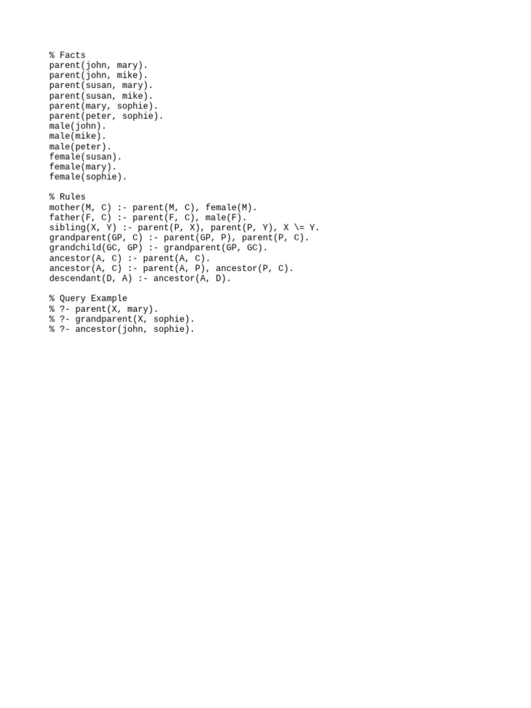 Family Tree Facts and Rules | PDF