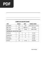 CBC Chart Template | PDF