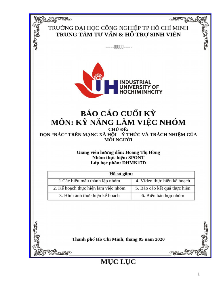 Báo cáo cuối kì KNLVN (SPONT) | PDF