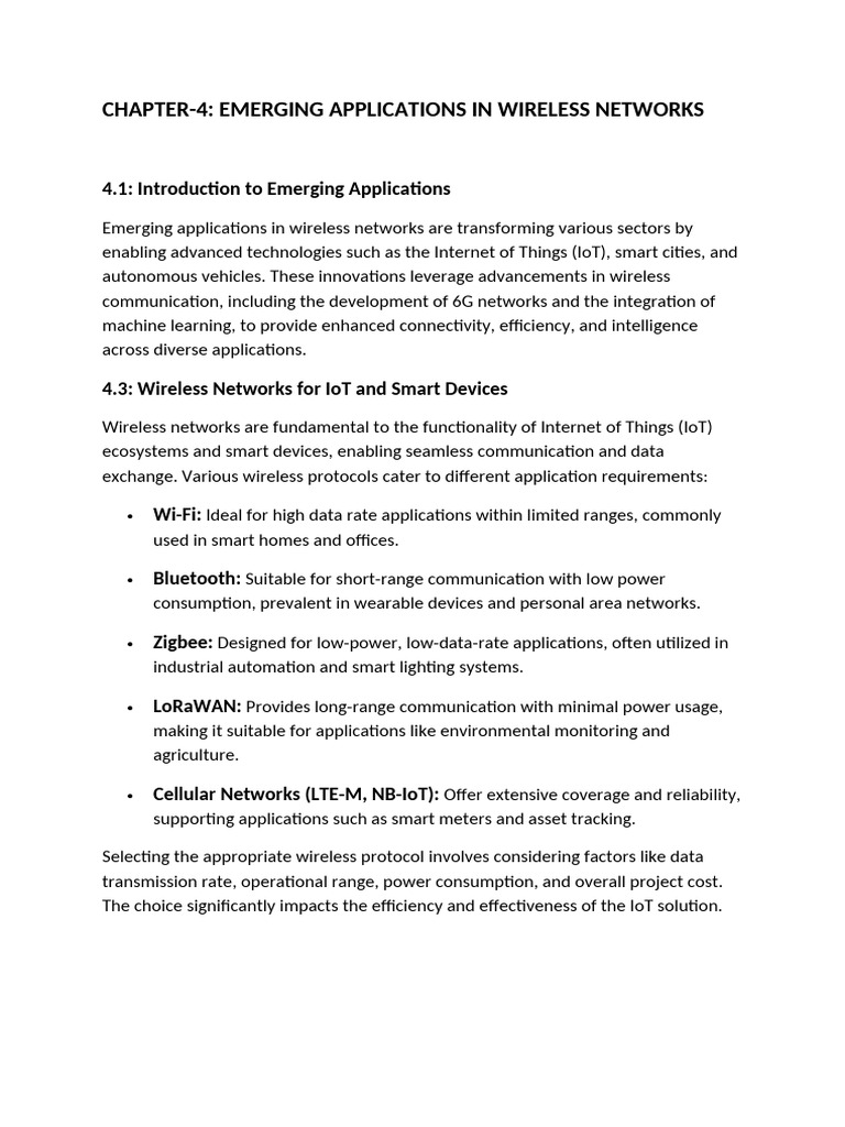 CHAPTER 4 | PDF | Internet Of Things | Computer Network