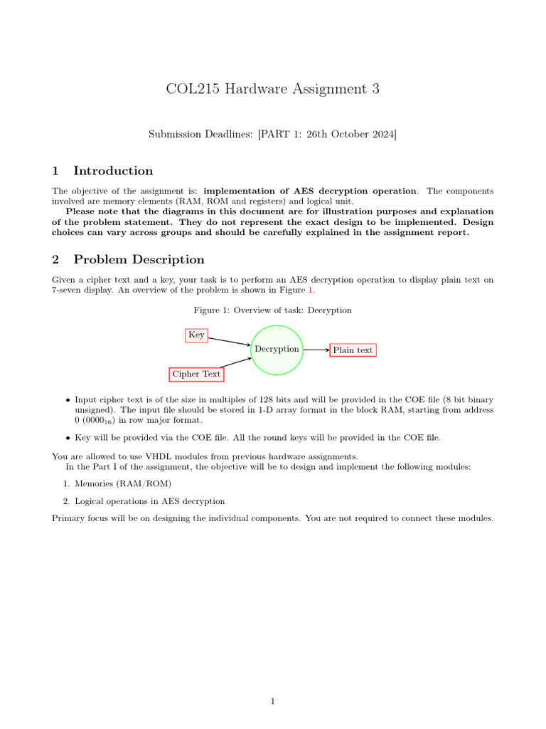 AES Decryption Implementation Guide | PDF | Computing | Cryptography