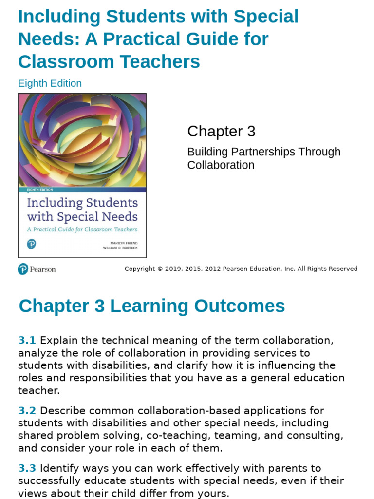 CH-03-PPTaccessible | PDF | Teachers | Collaboration